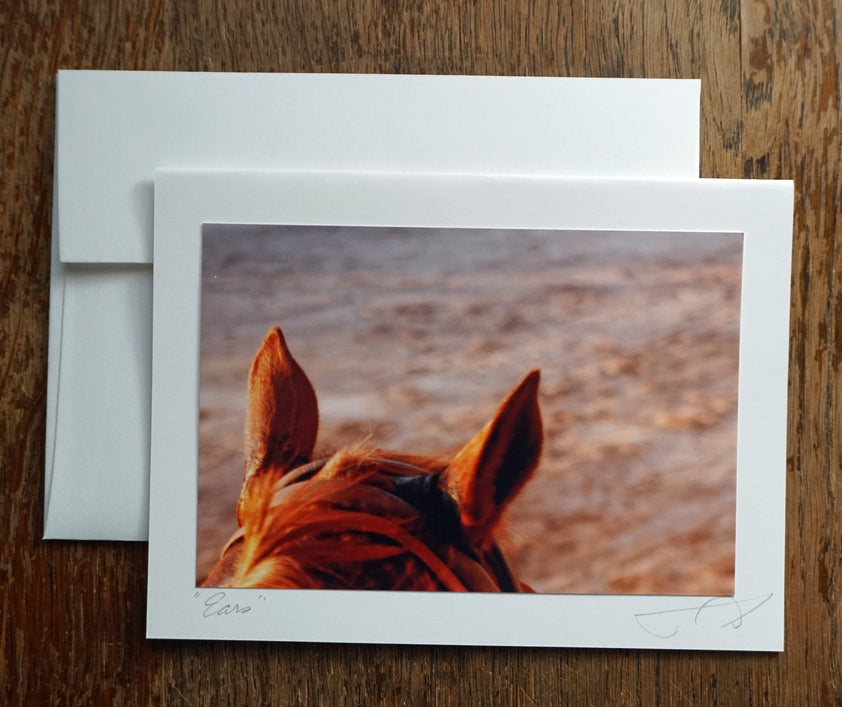 "Ears" - Handmade greeting card ~ Ann Woodall Studios