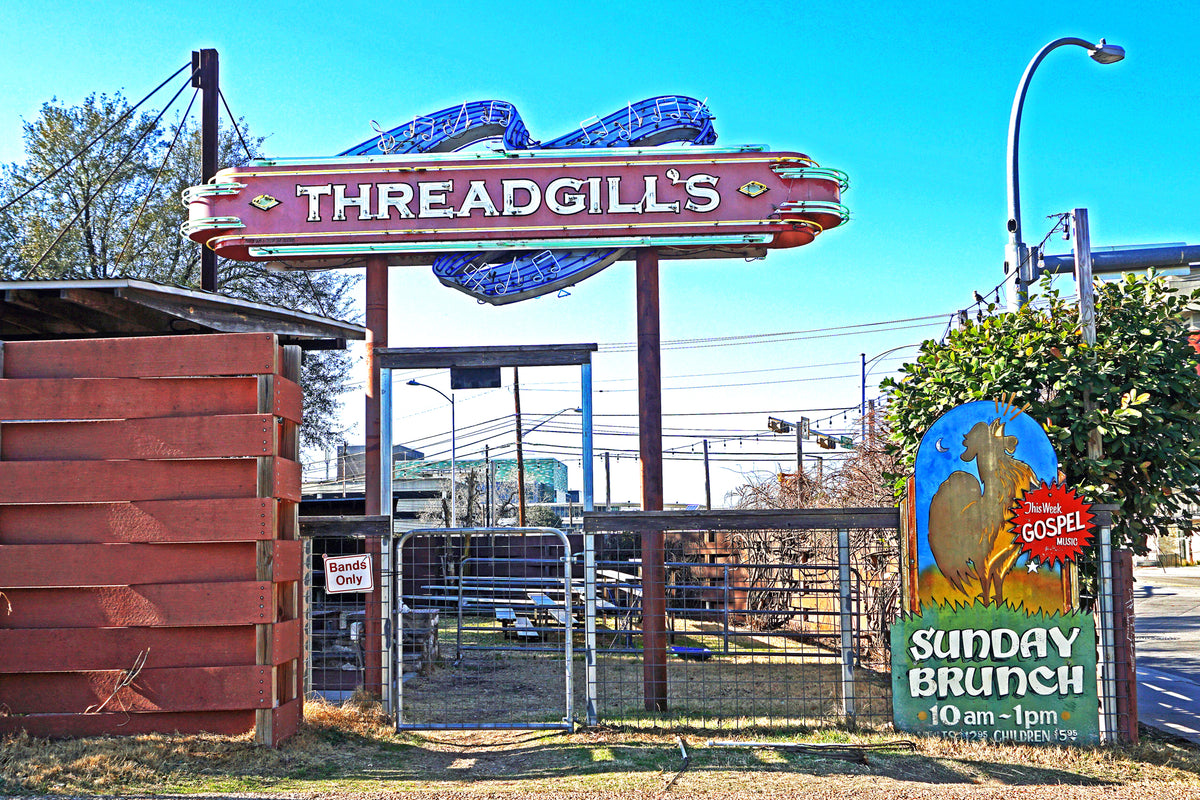 "Threadgill's On Riverside" - Handmade greeting card ~ Ann Woodall Studios